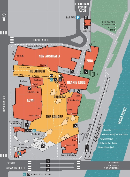 Federation Square Map | Tim Dreese's Travel Log & Design Journal